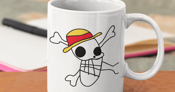 One Piece Luffy Laboon Logo Kupa Bardak