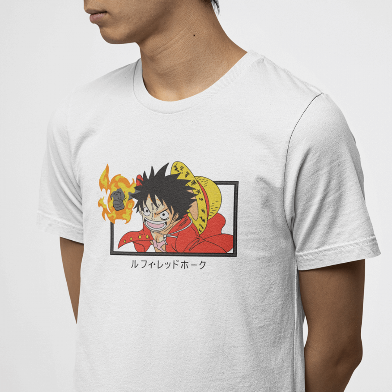 One Piece Luffy Red Hawk Tişört
