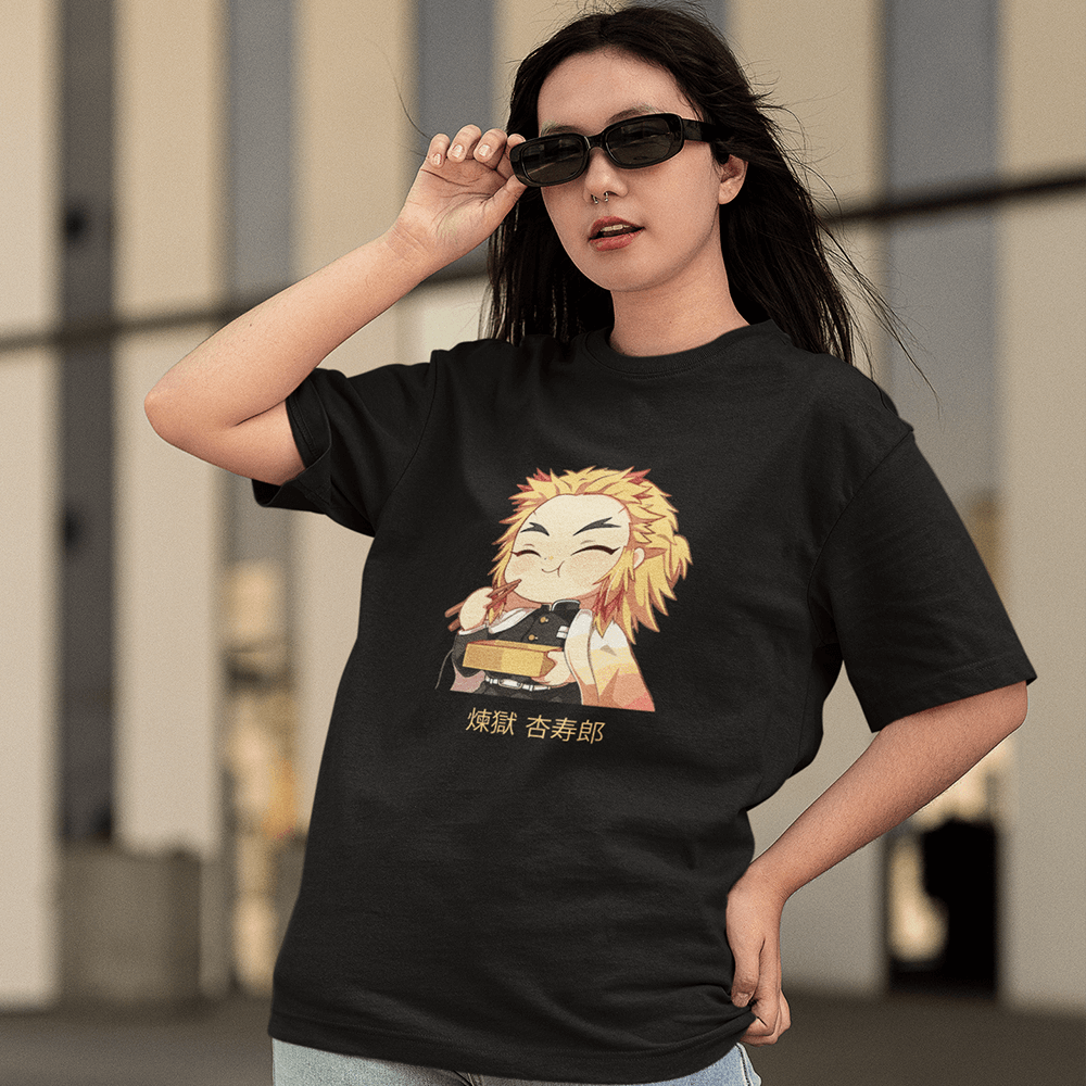 Demon Slayer Rengoku Kawaii Tişört